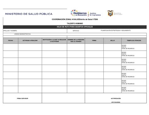 Hoja De Ruta Pdf