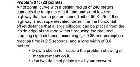 Solved Problem Points A Horizontal Curve With A Chegg