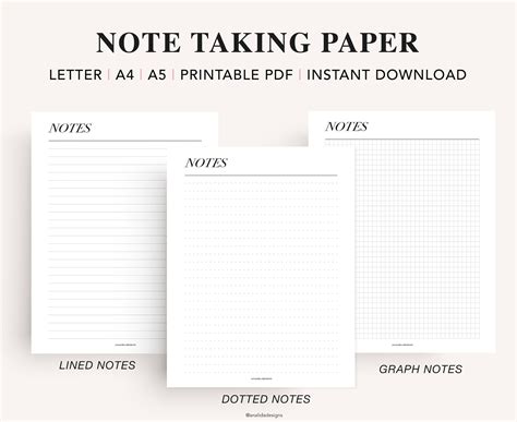 Free Printable Note Taking Paper Download Free Printable Note Taking Paper Png Images Free