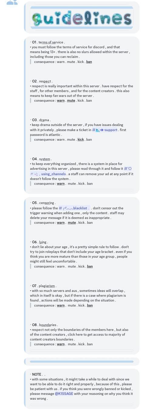 Discord Server Rules