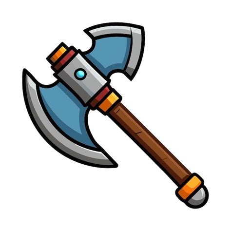 Premium Vector Axe Weapon Cartoon Vector Icon Illustration