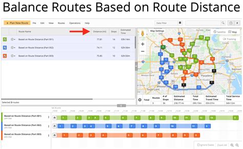 Route Stops Distribution And Route Balancing Constraint