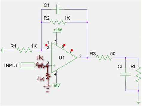 avoiding oscillations in a unity gain voltage buffer circuit