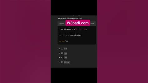 Python Quiz Tuple Unpackingpythondatastructures Tuples Unpackinglearnpython