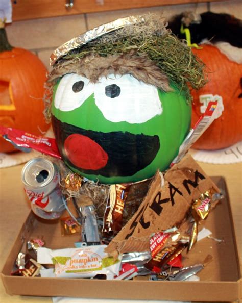 Oscar The Grouch Pumpkin