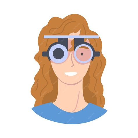 Premium Vector Ophthalmology And Eye Examination With Woman Patient