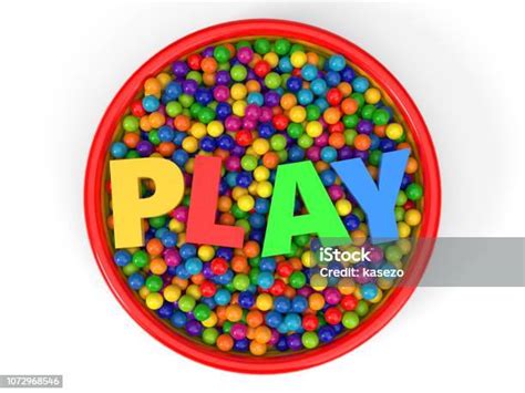 플라스틱 공 어린이 수영장 큰 문자로 가득합니다 3 차원 일러스트 레이 션 0명에 대한 스톡 사진 및 기타 이미지 0명 3