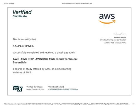 Kalpesh Patil On Linkedin Aws Cloudskills Edx Continuouslearning