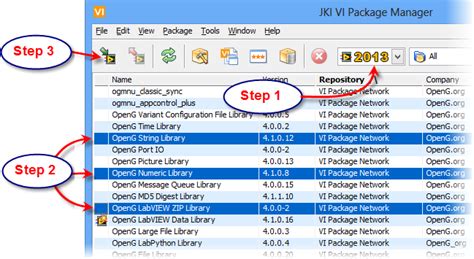 Installing One Or More Packages From The List