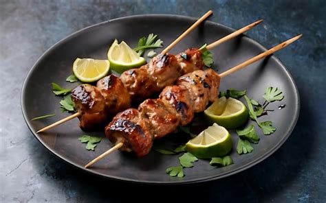 Premium Photo Capture The Essence Of Lamb Kabob In A Mouthwatering
