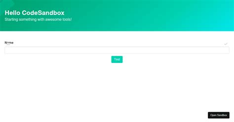 react form elements examples codesandbox
