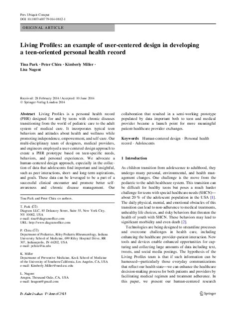 pdf living profiles an example of user centered design in developing