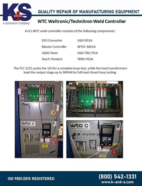 Wtc Weltronic Technitron Weld Controller Ks Services