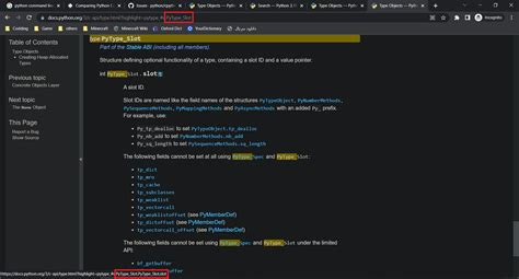 Url In Pytypeslot Has Repeated The Type Name · Issue 98184 · Python