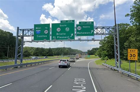 Interstate Highway Exit Signs