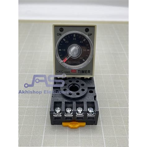 Jual Ah3 3 60s 24vdc Delay Timer With 0 60s Time Relay Shopee Indonesia