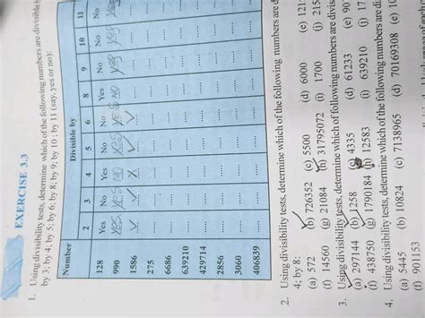Using Divisibility Tests Determine Which StudyX