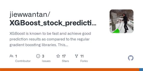 Github Jiewwantan Xgboost Stock Prediction Xgboost Is Known To Be Fast And Achieve Good