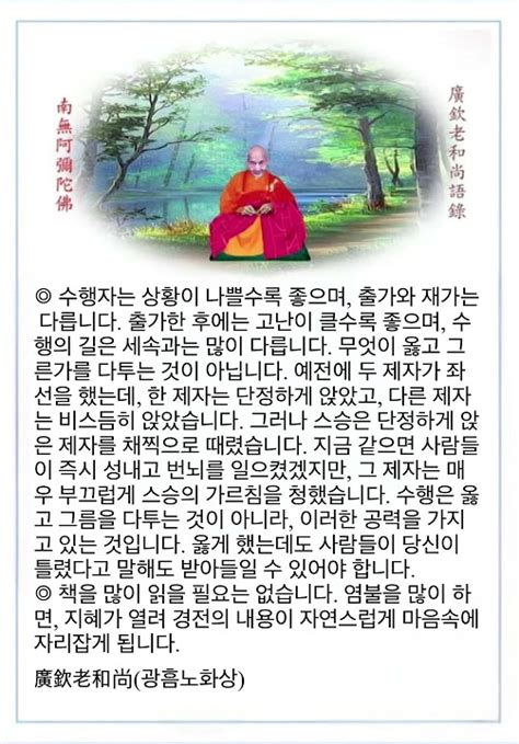 책을 많이 읽을 필요는 없습니다 염불을 많이 하면 지혜가 열려 경전의 내용이 자연스럽게 마음속에 자리잡게 됩니다廣欽老和尚광흠노화상 Youtube