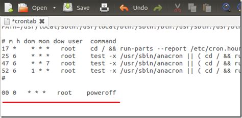 schedule tasks to automatically shutdown restart ubuntu 12 04