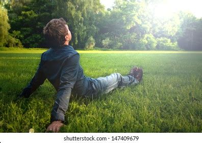 Man In The Grass Images Stock Photos Vectors Shutterstock