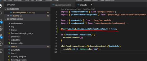 Angular7 How Do I Set Skiplocalnotificationready For Ionic Native