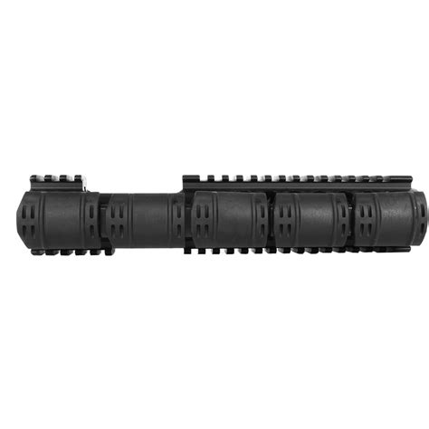 Aim Sports Ar Length Quad Rail 2 Piece Extended Rail For M4a1 Aegs Airsoft Megastore