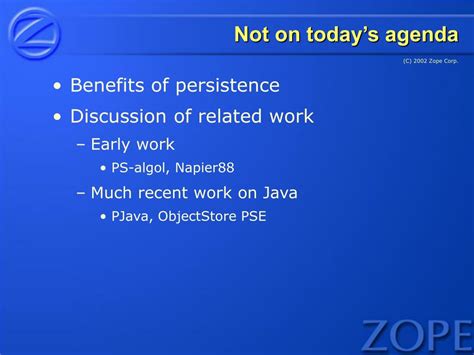 Ppt Supporting Persistent Objects In Python Jeremy Hylton Jeremyzope Powerpoint Presentation