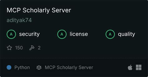 Github Adityak Mcp Scholarly A Mcp Server To Search For Accurate Academic Articles