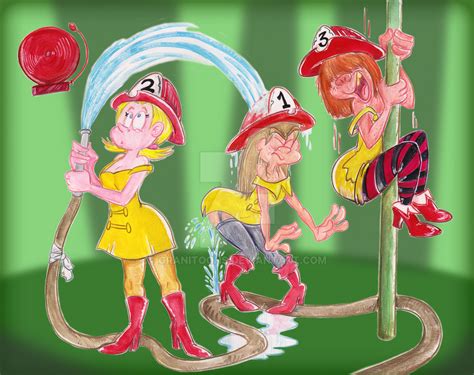 Pin Up Pic Firefighting Is Hot Stuff By Granitoons On Deviantart