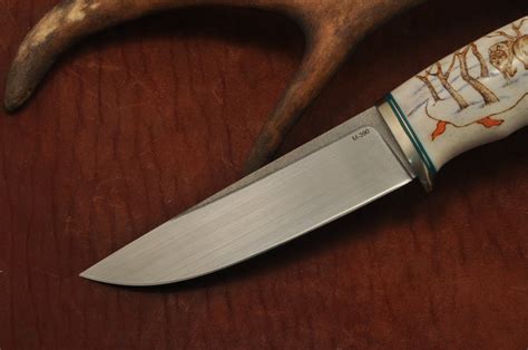 Нож Клык, порошковая сталь М390 Austria , ножны из рога , SА-81 ПРОДАН