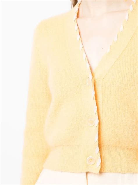 Jacquemus Le Cardigan Lazo Mohair Blend Cardigan In Orange Modesens