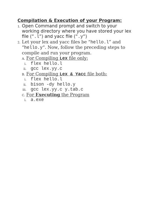 Compilation Steps Pdf