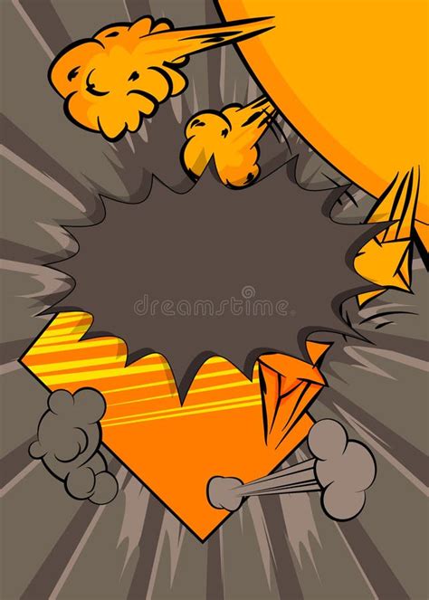 Comic Book Pop Art Yellow Background Stock Illustrations 6838 Comic