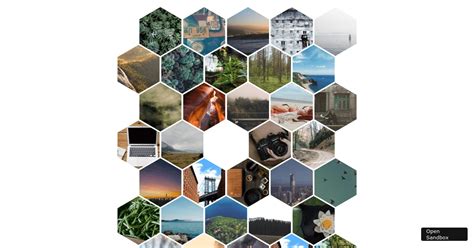 React Honeycomb Examples CodeSandbox