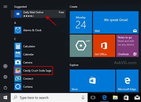 2 Ways To Remove Suggested Apps From Start In Windows 10
