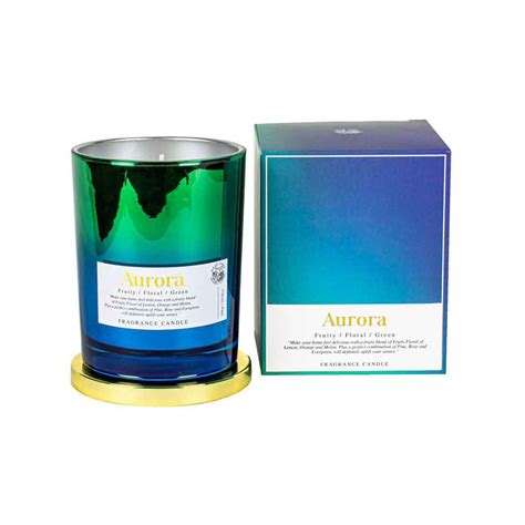 Gradients Aurora 13cm 350g Scented Candle 60hr Burn Time Online Kg