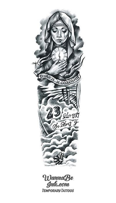 Hail Mary Prayer Tattoo