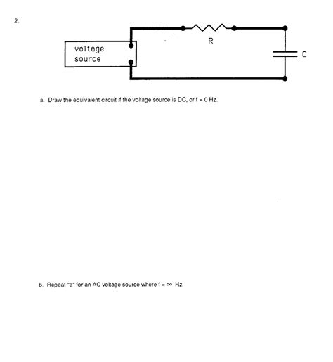 Solved A Draw The Equivalent Circuit If The Voltage Source Chegg