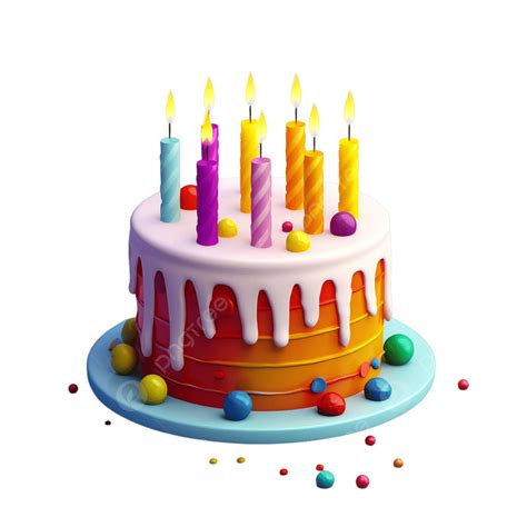 생일 케이크 양초 축하 입체 생일 버스데이 케이크 Png 일러스트 및 이미지 에 대한 무료 다운로드 Pngtree
