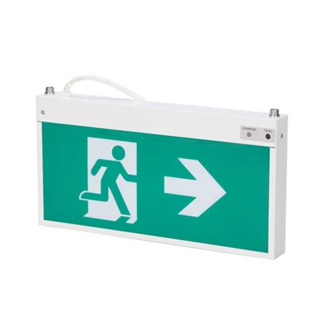 Ceiling Suspended Double Sided Built In Battery Emergency Exit Sign Light Emergency Exit Light