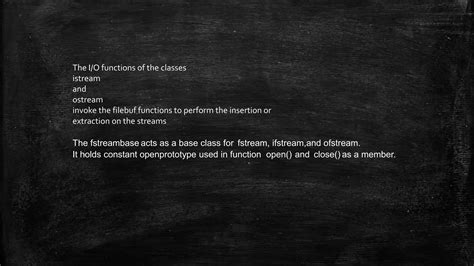 Stream Classes In C Pptx Programming Languages Computing