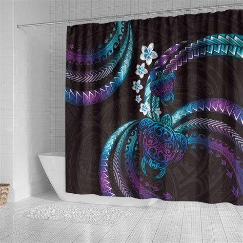 Home Products Hawaii Turtles Plumeria Shower Curtain Amethyst