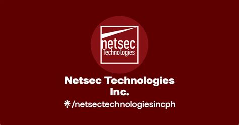 Netsec Technologies Inc Instagram Facebook Linktree