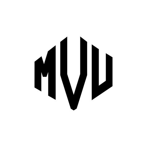 Mvu Letter Logo Design With Polygon Shape Mvu Polygon And Cube Shape Logo Design Mvu Hexagon