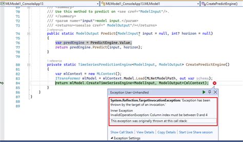 Forecasting The Generated Console App And Web Api Projects Run Failed · Issue 2249 · Dotnet