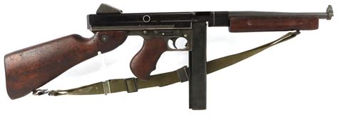 At Auction Wwii American M1a1 Thompson Machine Gun Display