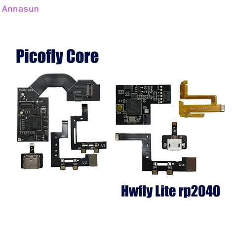 Annasun 1set For Picofly Oled Chip Upgradable Flashable Support Hwfly Lite Rp2040 For Picofly