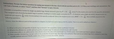 Solved Instructions Answer The Below Questions By Typing
