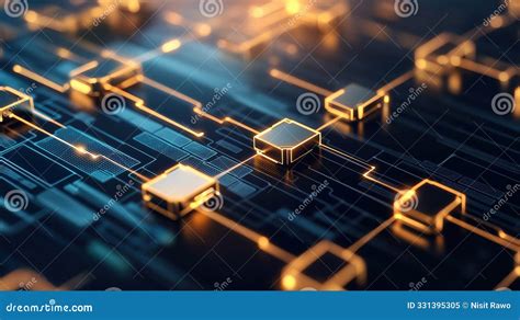 Complex Network Diagram With Encrypted Pathways Data Protection Secure Communication Stock